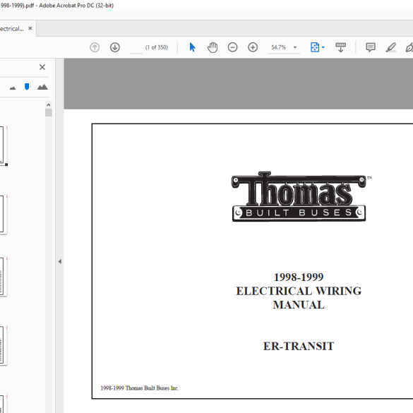 Thomas Built Buses MVP-EF 2000 Electrical Wiring Manual - HeyDownloads ...