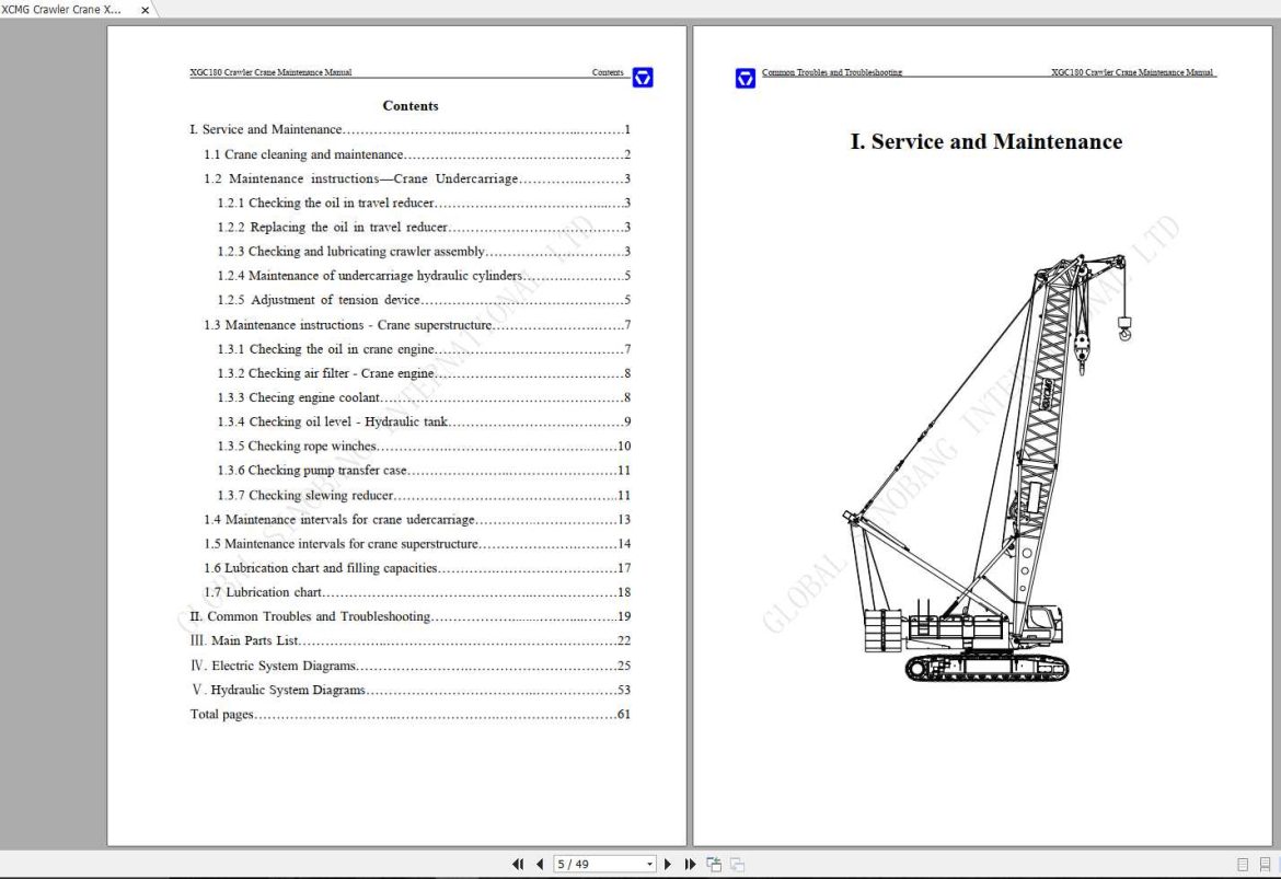XCMG PDF 970MB Full Collection Manuals - PDF DOWNLOAD - HeyDownloads ...