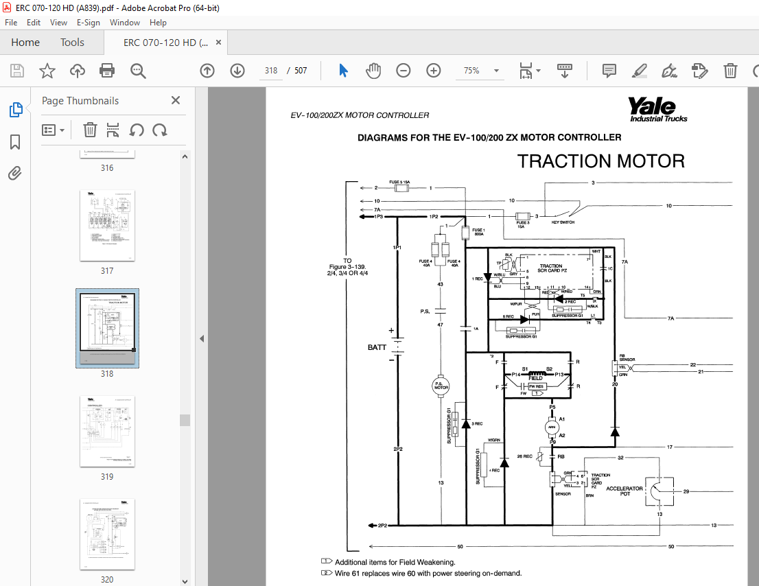 Yale Forklift ERC 070-120 HD (A839) Service Maintenance Manual PDF ...