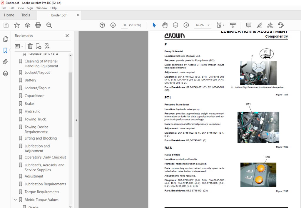 Crown Forklift PR 4500 Series Pallet Service Manual – PDF DOWNLOAD ...