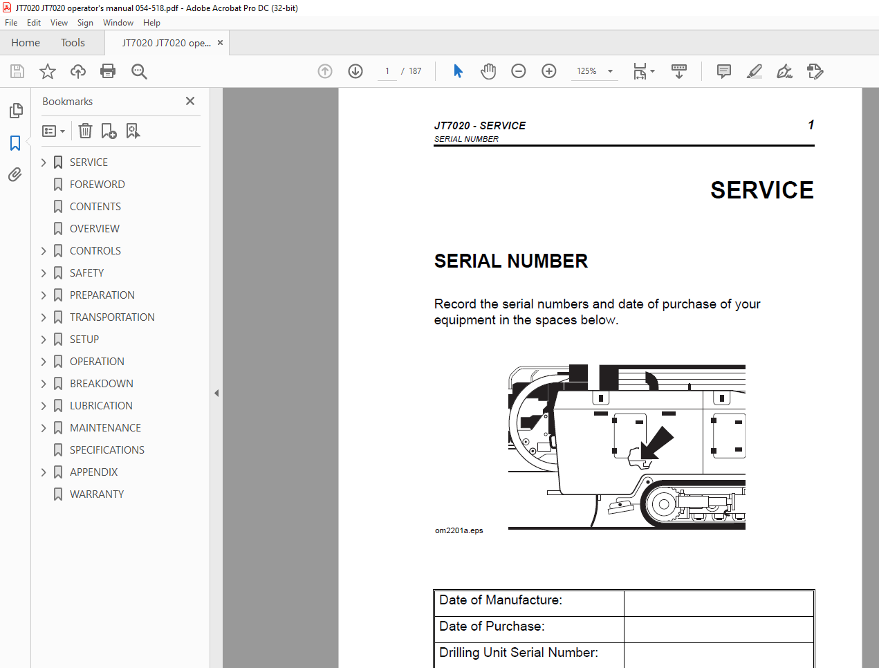 Ditch Witch JT7020 operator's manual 054-518 - PDF DOWNLOAD ...