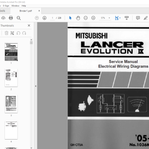 Mitsubishi 2006 Lancer Evolution Service Manual (Vol 1 & 2) - PDF ...