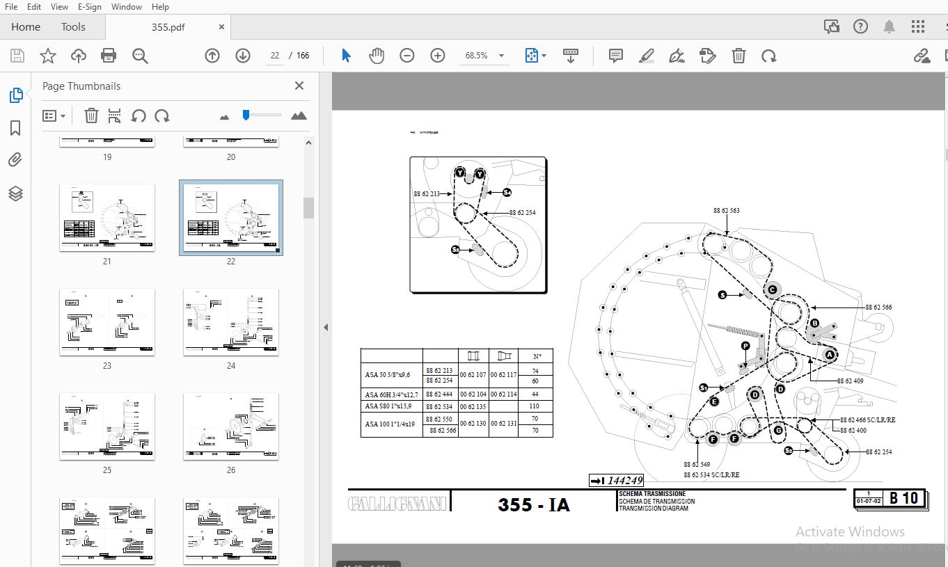 Gallignani 355 Round Balers Parts Manual - PDF - HeyDownloads - Manual ...