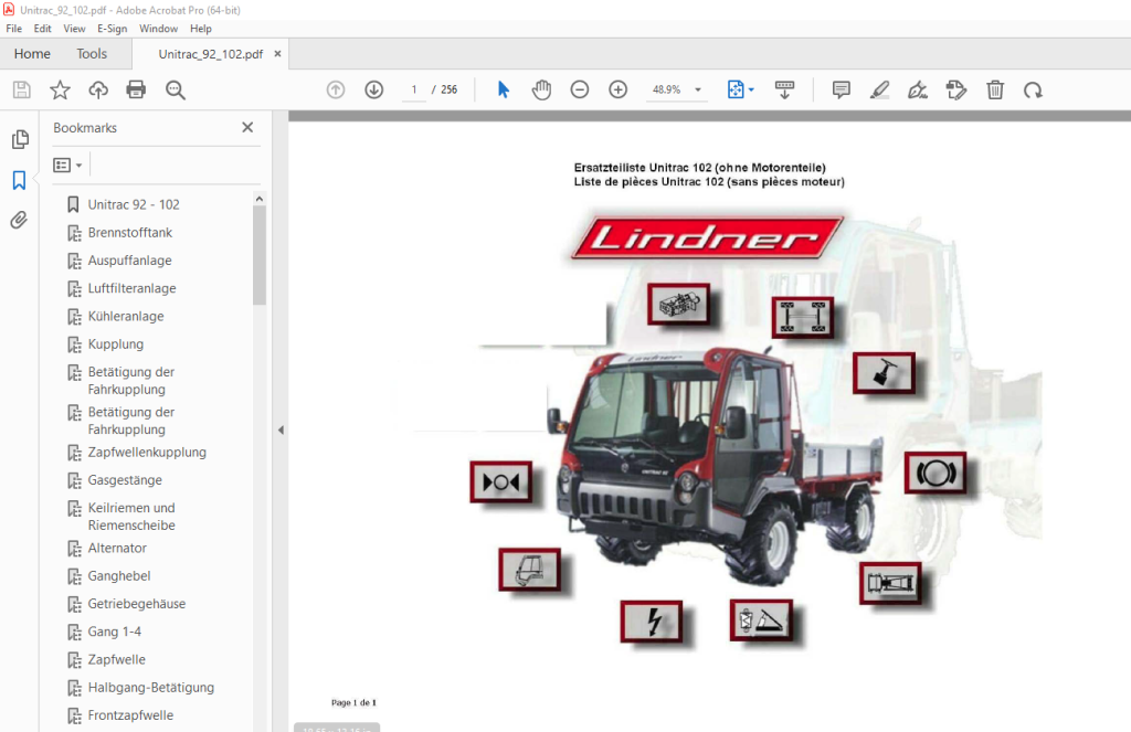 Lindner Unitrac 92 102 Ersatzteiliste – PDF DOWNLOAD – HeyDownloads ...