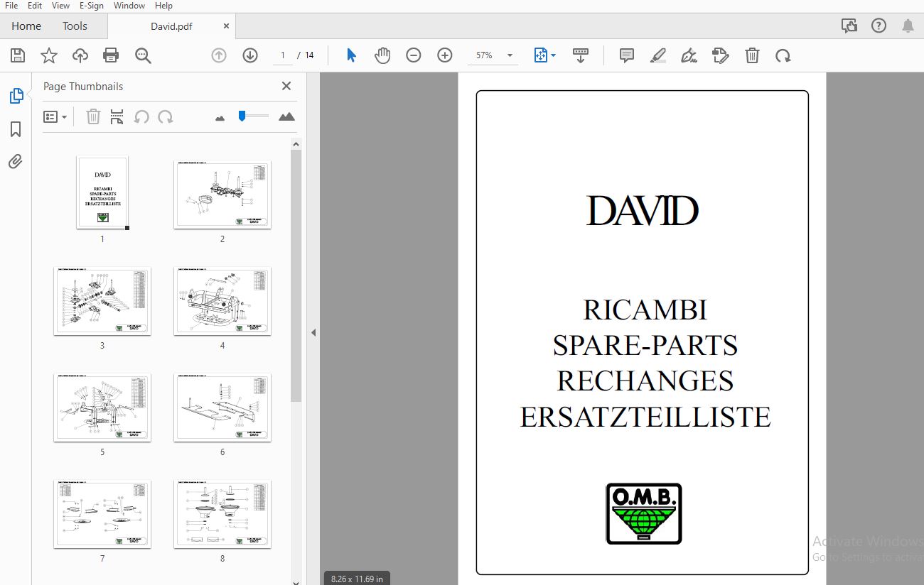 Eurospad David Parts Manual - PDF DOWNLOAD