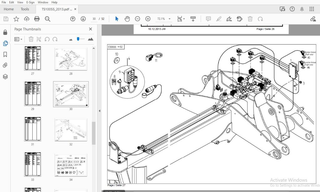 Fella TS 10055 Rake Parts Manual - PDF DOWNLOAD