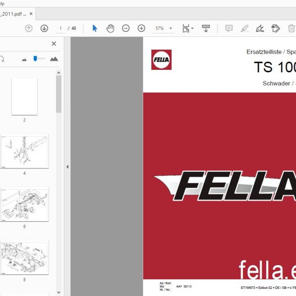 Fella TS 10055 Swather Parts Manual - HeyDownloads - Manual Downloads
