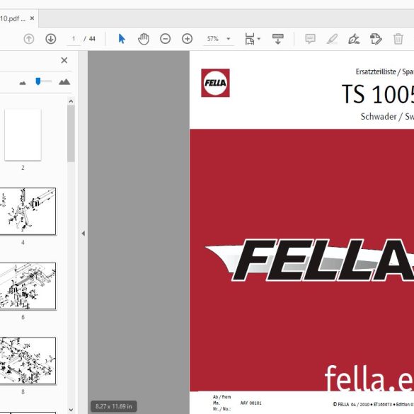 Fella TS 10055 Swather Parts Manual - HeyDownloads - Manual Downloads