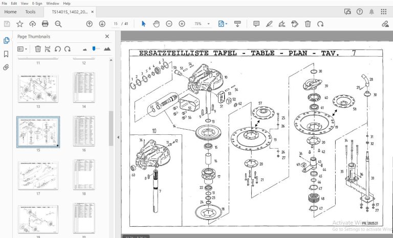 Fella TS 1401 S TS 1402 Turbo Rake Parts Catalog PDF – HeyDownloads ...