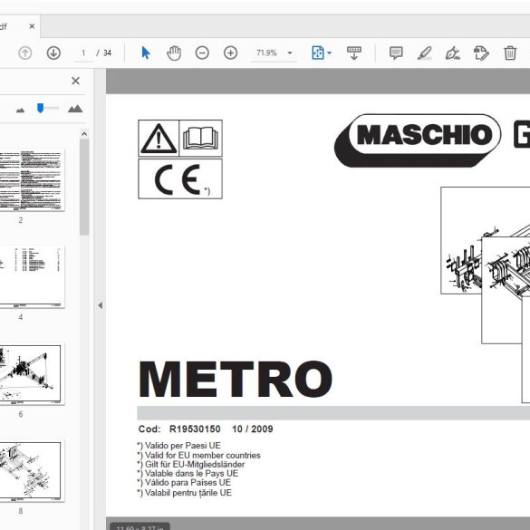 MASCHIO GASPARDO METRO PARTS MANUAL - HeyDownloads - Manual Downloads