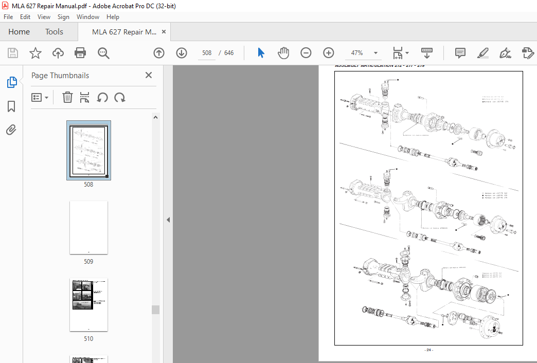 Manitou MLA 627 Repair Manual 547526 - PDF DOWNLOAD - HeyDownloads ...
