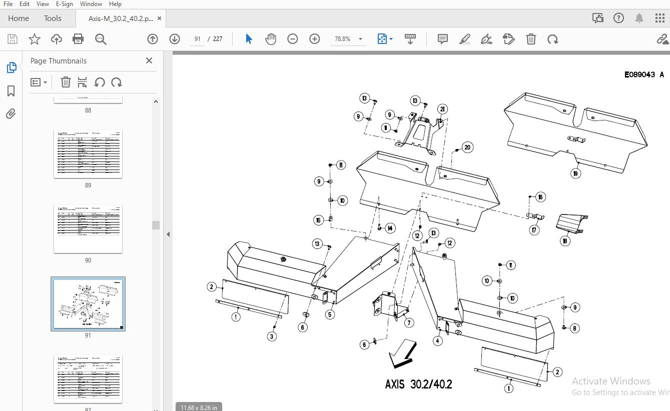 Rauch Axis M 30.2/40.2 Twin-disc fertilizer spreader Parts Manual - PDF