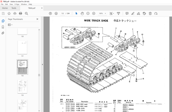 Takeuchi TB68 Compact Excavator Parts Manual – PDF DOWNLOAD ...