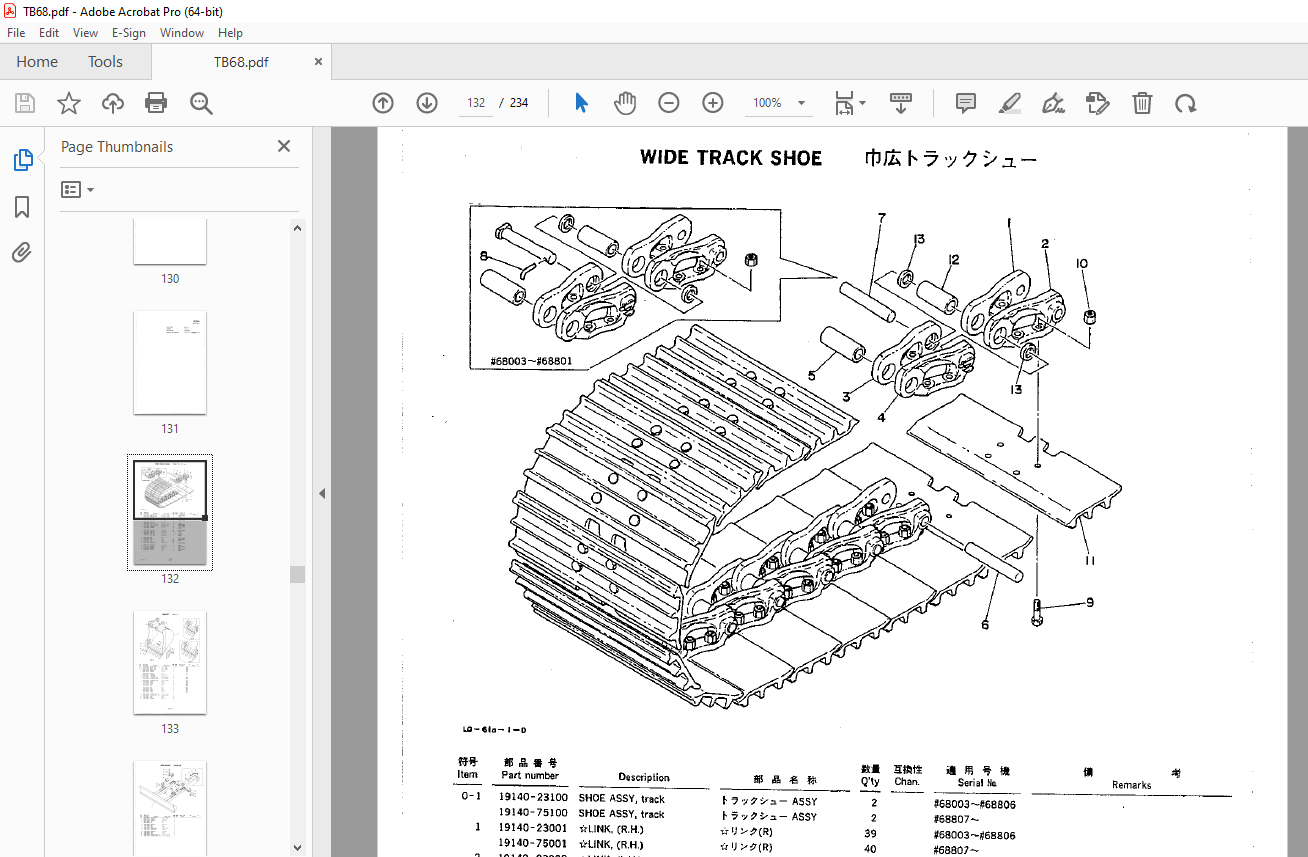Takeuchi TB68 Compact Excavator Parts Manual – PDF DOWNLOAD ...