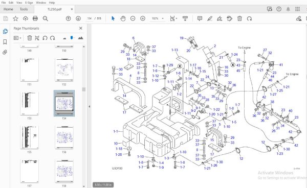 Takeuchi TL250 Crawler Loader Parts Manual 225000001 - PDF DOWNLOAD ...
