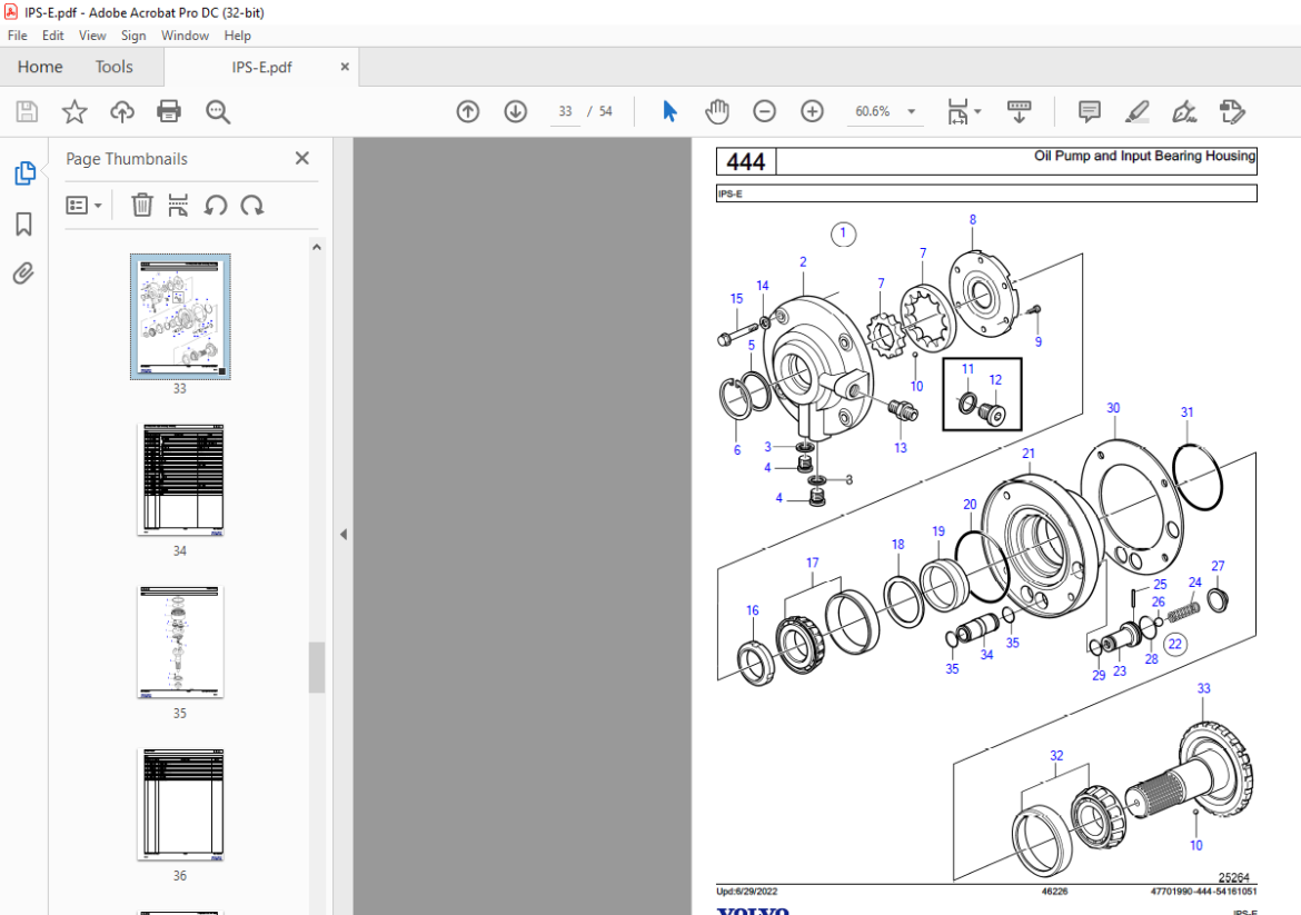 Volvo Penta IPS-E Marine Drives Transmissions Parts Manual – PDF ...
