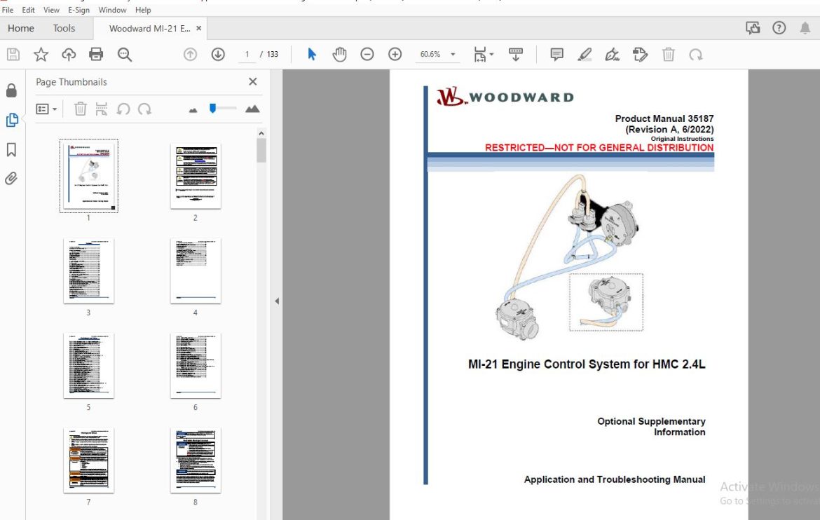 Woodward Ml-21 Engine Control System for HMC 2.4L Application and ...