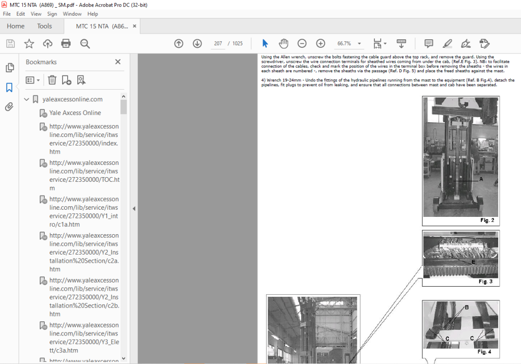 Yale Forklift MTC15 NTA040SA (A869) Service Manual – PDF DOWNLOAD ...
