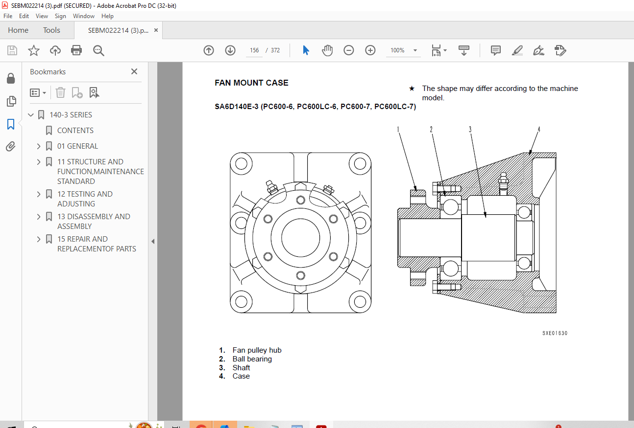 Komatsu 140-3 Series Diesel Engine Shop Manual SEBM022214 – PDF ...