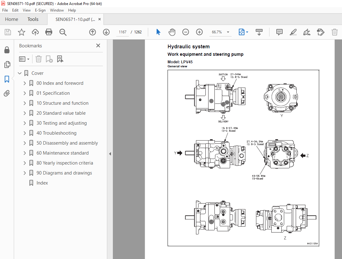 Komatsu FH35-2 FH40-2 FH45-2 FH50-2 Forklift Truck Shop Manual PDF