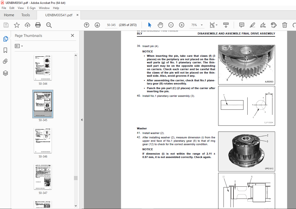 Komatsu PC210-11E0,PC210LC-11E0,PC210NLC-11E0,PC230NHD-11E0 Shop Manual PDF