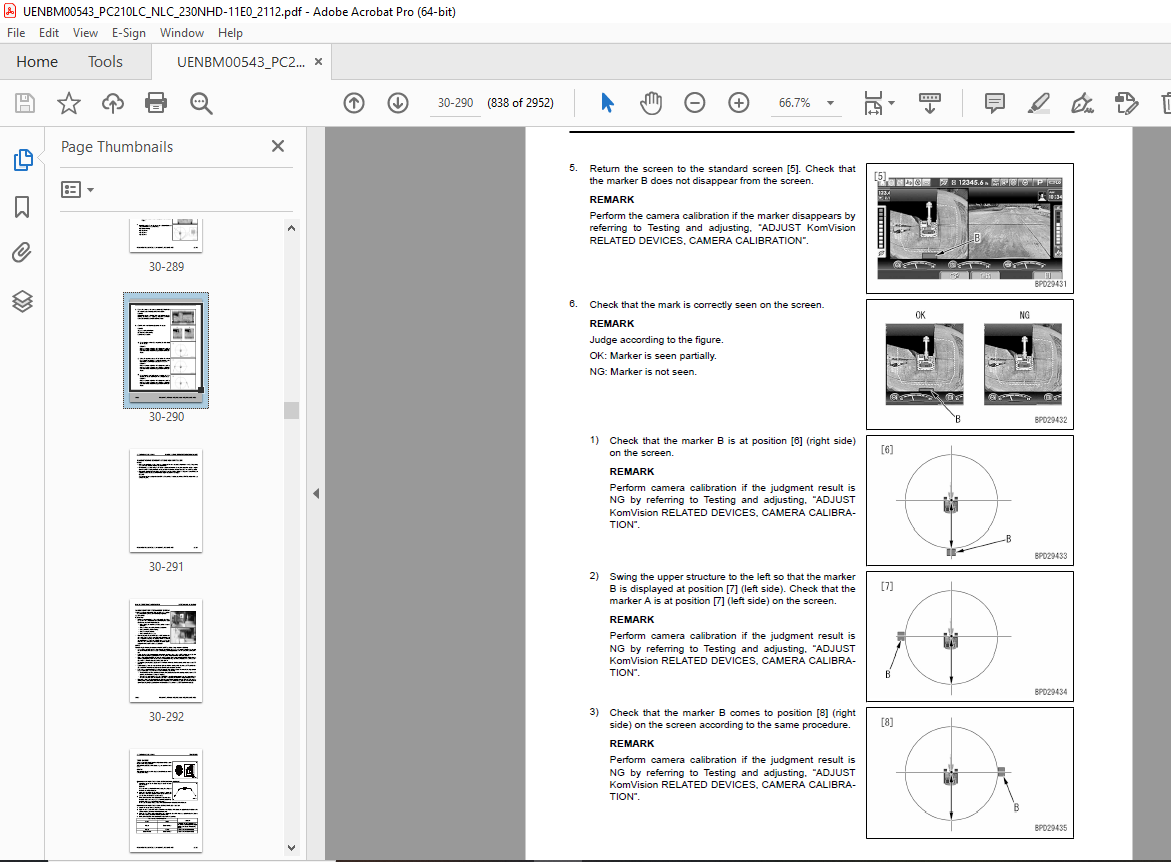 Komatsu PC210-11E0,PC210LC-11E0,PC210NLC-11E0,PC230NHD-11E0 Shop Manual ...