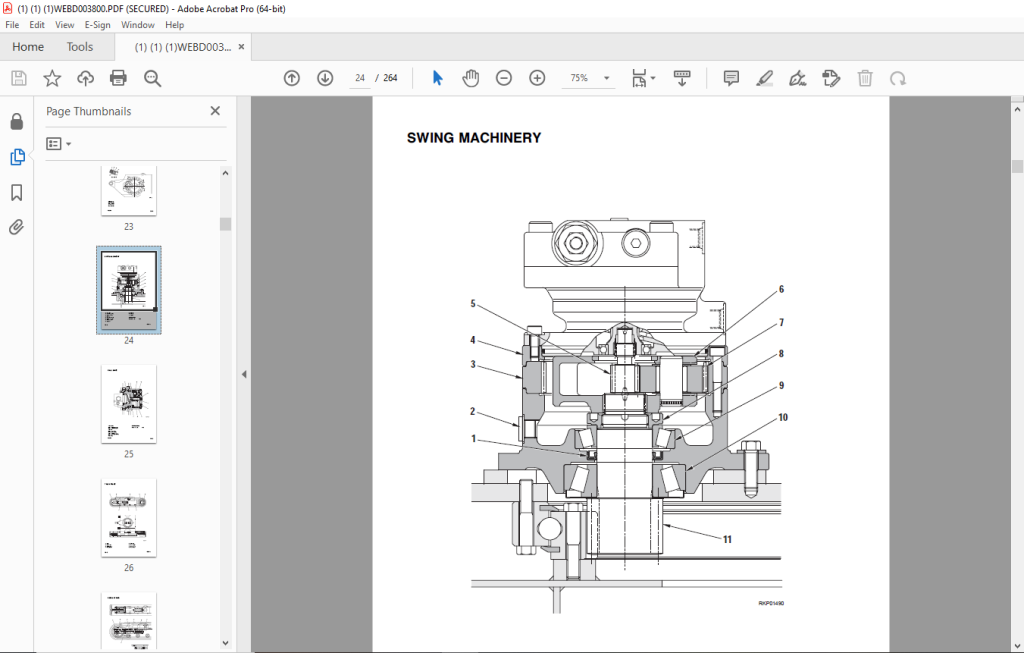 Komatsu PC27R-8 Deluxe Hydraulic Excavator Shop Manual WEBM003800 - PDF