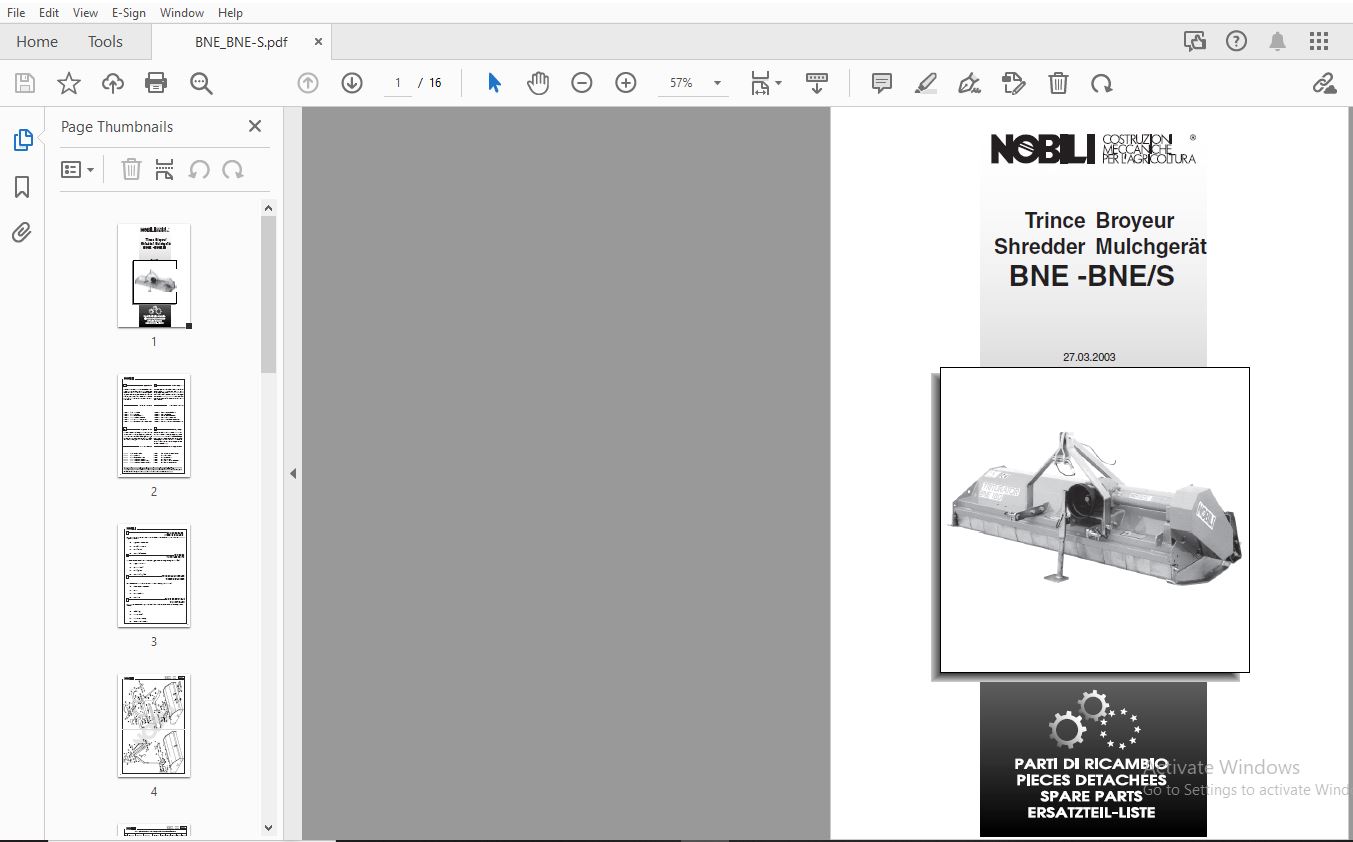 NOBILI BNE-BNE/S TRINCE PARTS MANUAL – PDF DOWNLOAD – HeyDownloads ...