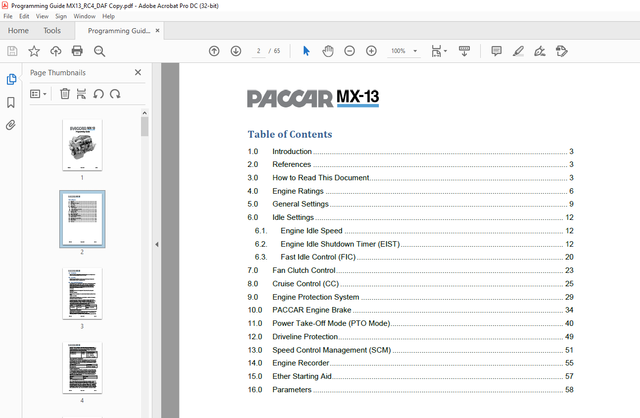 Paccar MX-13 Programming Guide Manual – PDF DOWNLOAD – HeyDownloads ...