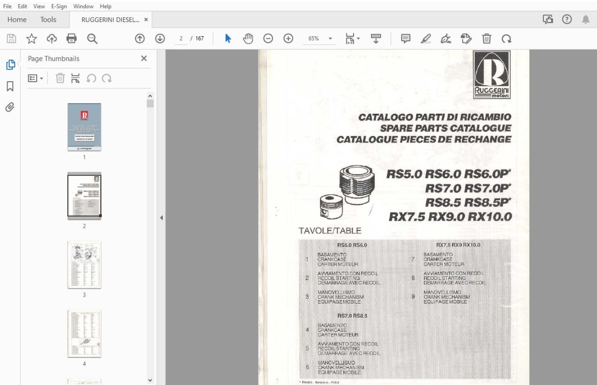 RUGGERINI DIESEL ENGINES OUT OF RANGE PARTS MANUAL – PDF DOWNLOAD ...