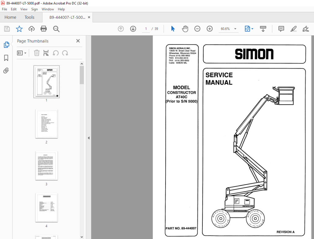 Simon CONSTRUCTORI AT40C Service Manual – PDF DOWNLOAD – HeyDownloads ...