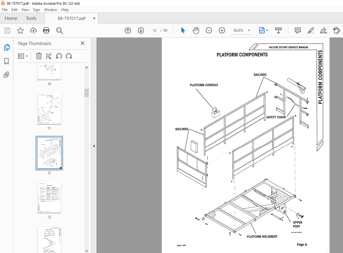 Simon FALCON 2570 RT VERTICAL LIFT Service Manual – PDF DOWNLOAD ...