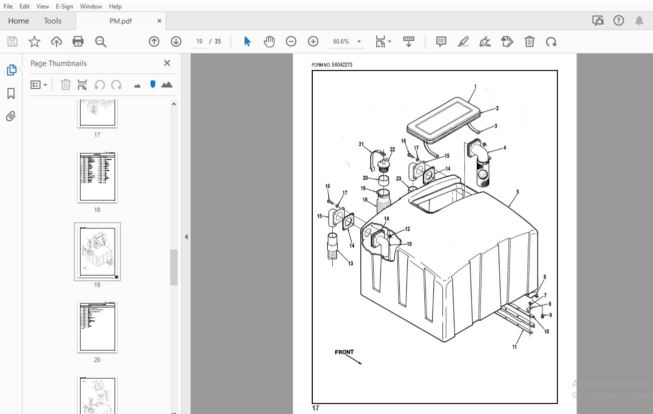 Advance Convertamatic 285LX Hydro-Retriever Lynx 285 Parts Manual - PDF ...