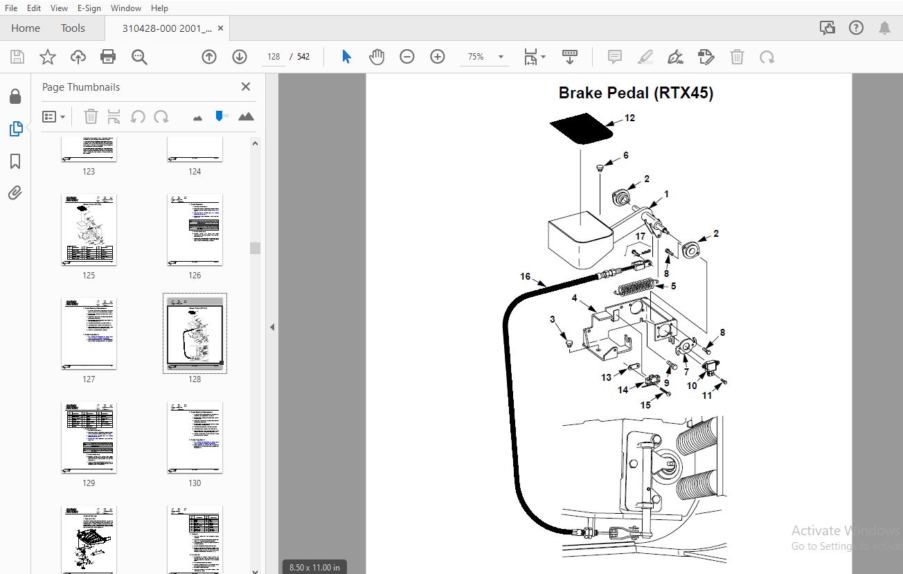 BT PRIME MOVER RTX35/45 MASTER SERVICE MANUAL 310428-000 – PDF DOWNLOAD ...