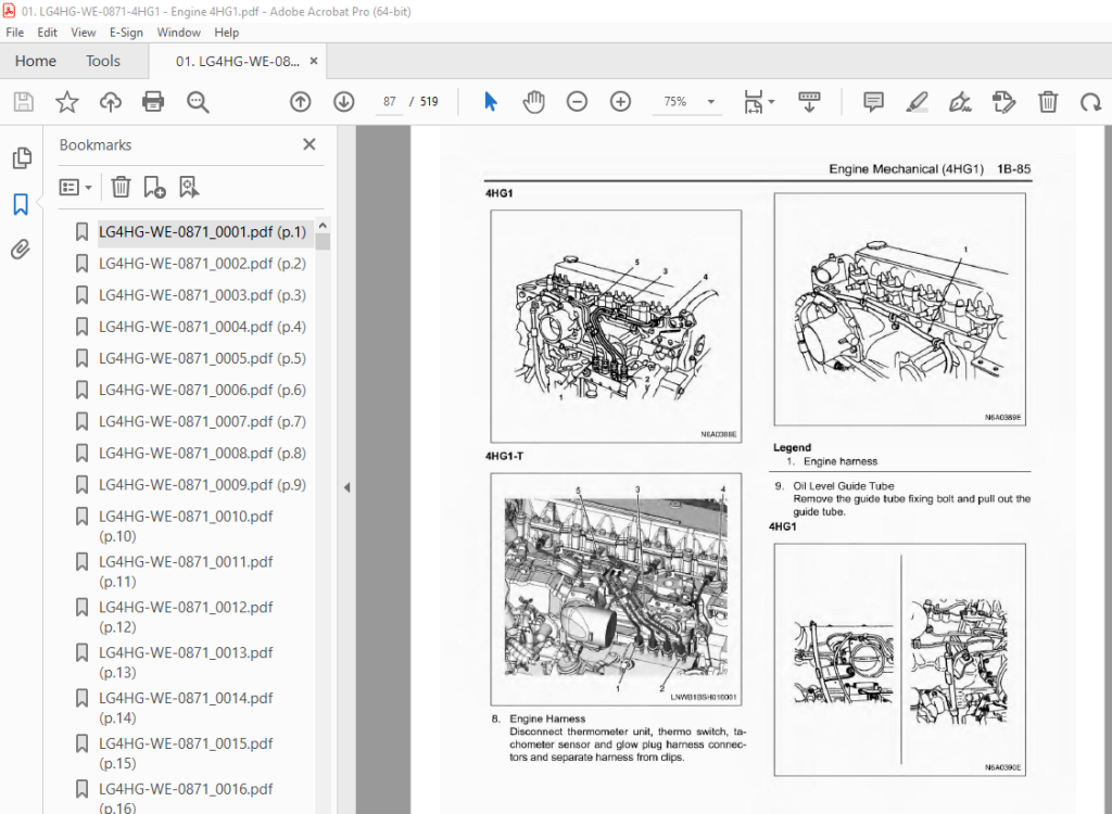 Isuzu 4HG1 Engine 2008-2014MY N-Series Workshop Manual PDF ...
