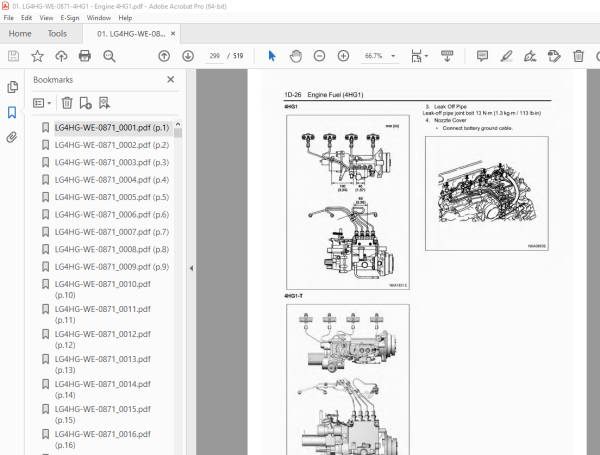 Isuzu 4HG1 Engine 2008-2014MY N-Series Workshop Manual PDF ...