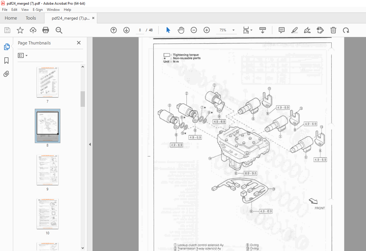 Daihatsu A4Q A4R Series Automatic Transmission Service Manual - PDF