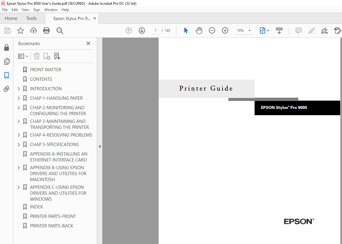 Epson Stylus Pro 9000 User’s Guide Manual – PDF DOWNLOAD – HeyDownloads ...