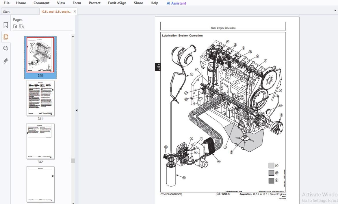 John Deere PowerTech 10.5L & 12.5L Diesel Engines Base Engine Technical ...