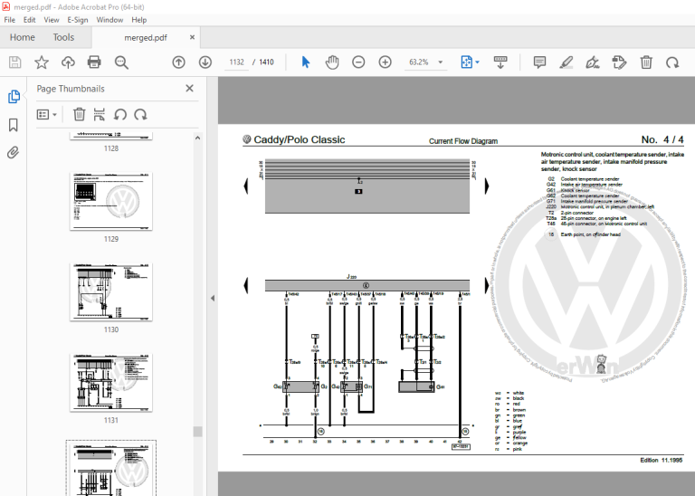 Volkswagen Polo 1995-2002 Circuit Wiring Diagram Manual - PDF DOWNLOAD