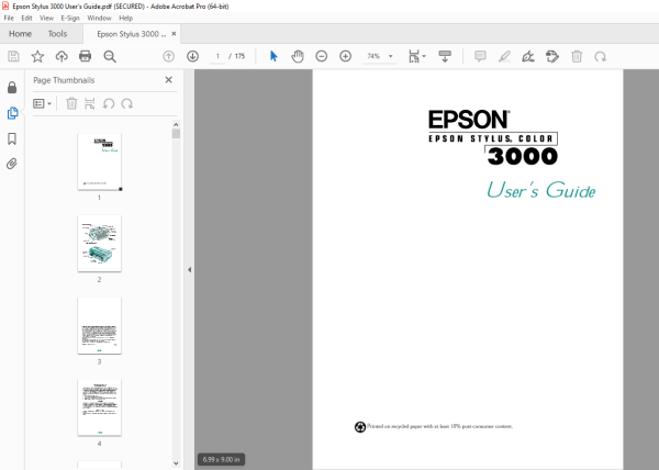 Epson Stylus Color 3000 Users Manual - PDF DOWNLOAD