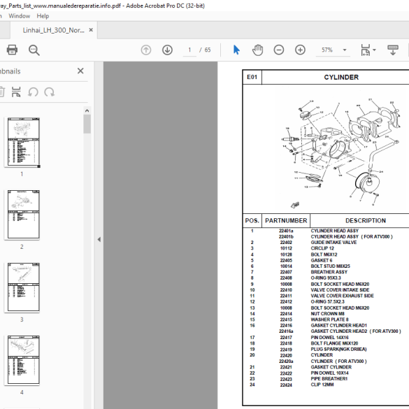 Linhai 260 300 ATV Workshop Service Repair Manual - PDF DOWNLOAD