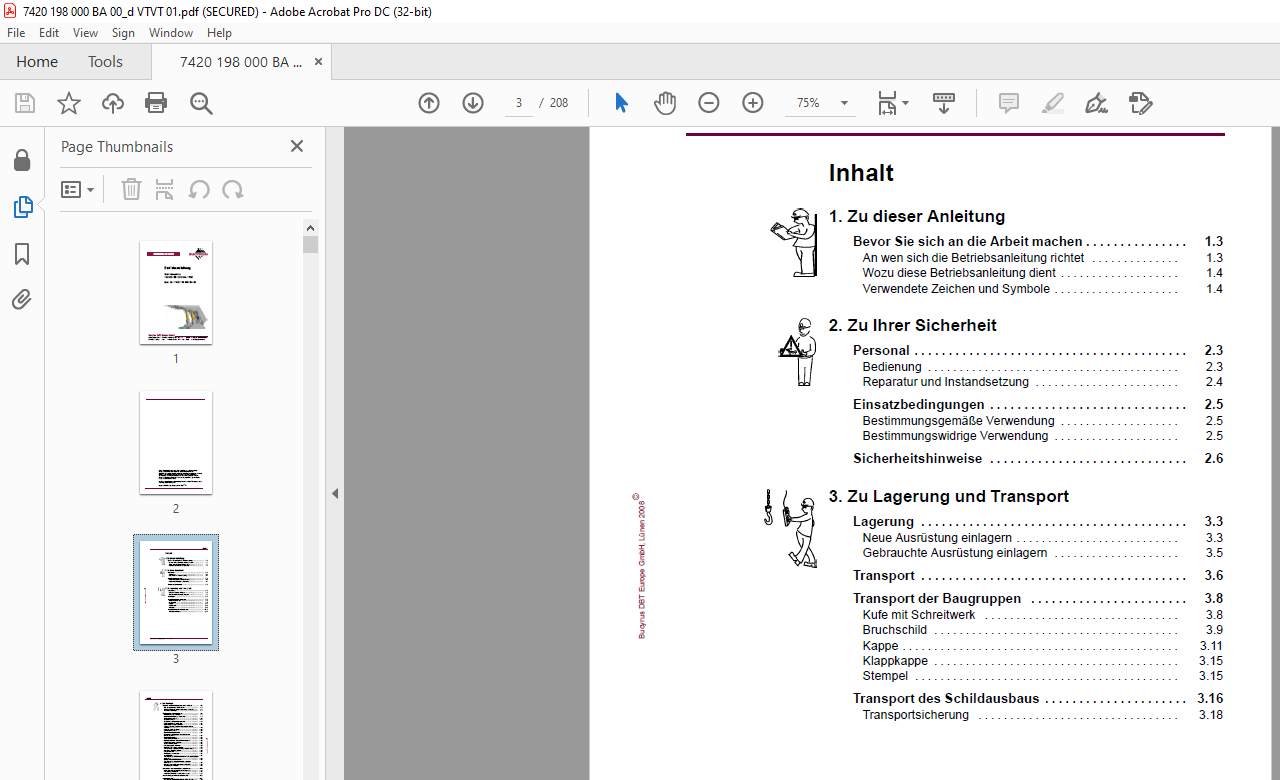 CAT Schildausbau 1300/3100-2X5104-1750 Betriebsanleitung – PDF DOWNLOAD ...