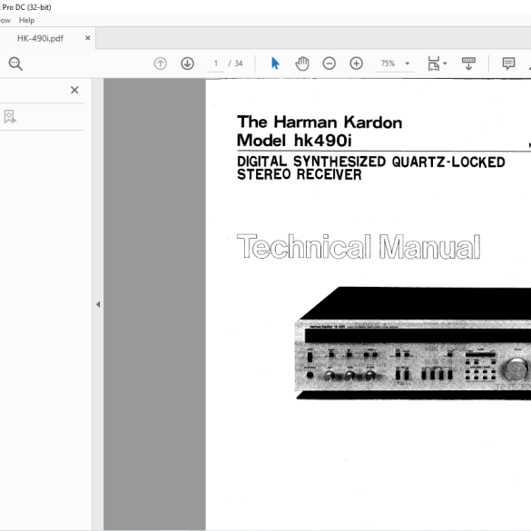 Harman kardon HK490I DIGITAL SYNTHESIZED QUARTZ-LOCKED STEREO RECEIVER ...